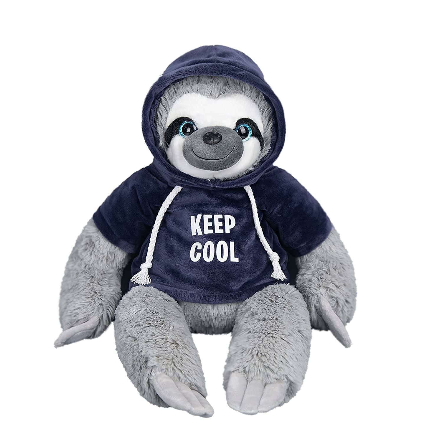 AKMRWJWC Sloth Stuffed Animals Soft Three-Toed Removable Pink T-Shirt Hanging Plush Sloth Hands That Connect Plush Toys 12 Inches