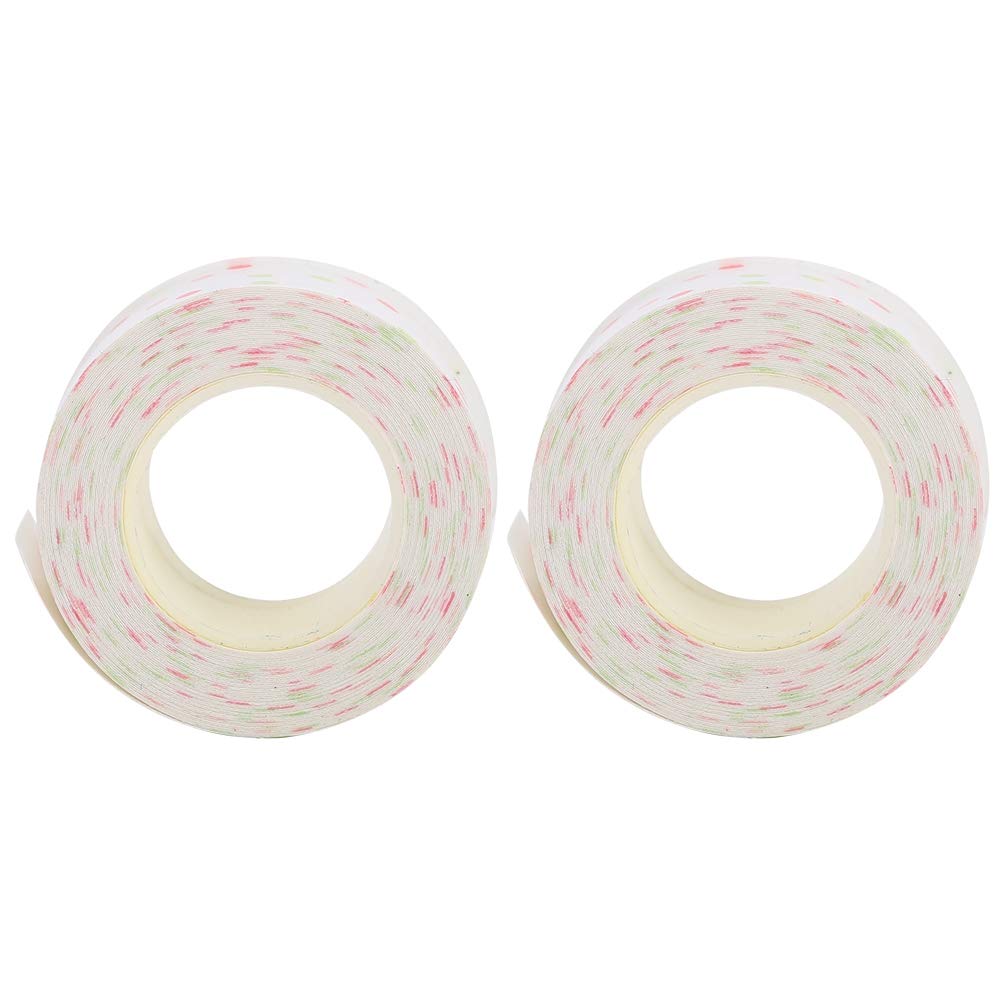 2 Packs Label Tape for KINGJIM LR5C Labeler Thermal Paper Laminated Tape for Office Supplies, 15mm x 4m/0.6inch x 13.1ft, Color Dot on White