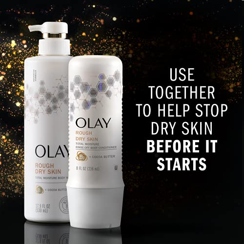 Olay Total Moisture Rinse-off Body Conditioner For Dry Skin with Vitamin B3 Complex and Cocoa Butter, 8 Fluid Ounce (Pack of 6)