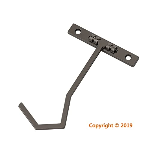 DIKALU Metal Banana Hanger - Under Cabinet Hook for Bananas or Other Kitchen Items. Keep Banana Fresh (Gun Color X 1pc)