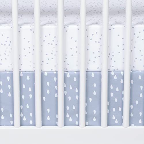 Trend Lab Modern Baby Crib Bedding Set for Boys or Girls | Save The Polar Bears 4 Piece Nursery Décor Quilt, 2 Fitted Crib Sheets, and Dust Ruffle Skirt - Grey, 80005