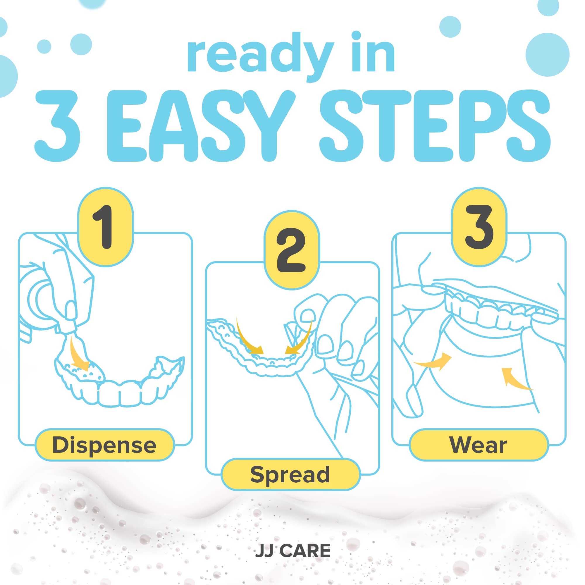 JJ CARE Aligner Cleaner - Pack of 2, 80ml Invisalign Cleaner, Lemon-Flavored Clear Retainer and Aligner Cleaner and Whitener, Kills Bacteria, Whitens Teeth & Fights Bad Breath