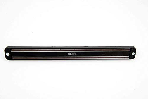 Black Wall-Mounted Magnetic Kitchen Knife Holder - BEHOLD by Chef's Vision - Magnetic Strip for Kitchen Knives - Stylish Kitchen Knife Bar Display - Ideal For Color Knives