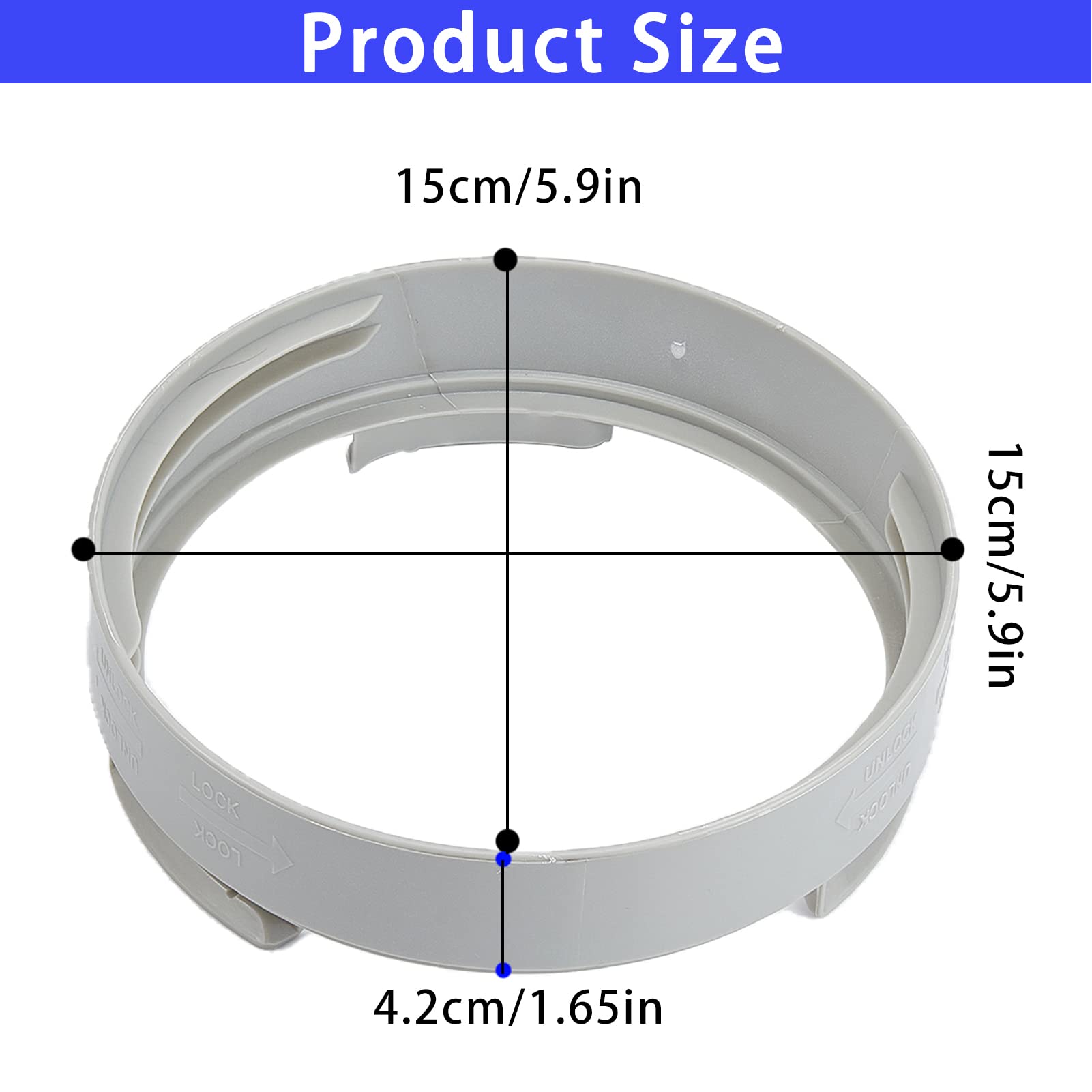 AMIJOUX 6 inch Portable Air Conditioner Exhaust Hose Extention Coupler, Mobile Air Conditioning Exhaust Pipe Tube Connector Accessories, Extention Adapter Universal for Air Conditioning