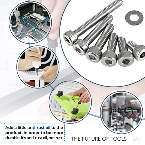 Canitu 1200PCS Metric Screw Assortment Kit,M2 M3 M4 Assorted Bolts and Nuts Kit Screws Nuts and Washers Hex Socket Head Cap Machine Screws for Home Projects (1200Pcs Hex Socket Head Cap Screw)