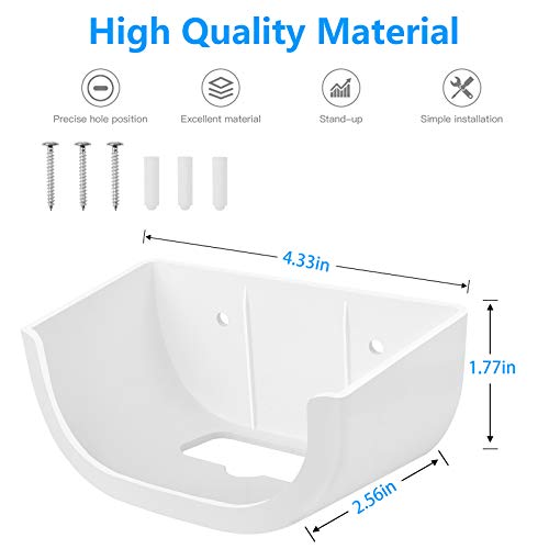 Huafly Screwless Wall Mount Bracket for Eero 6 Wifi, VHB Stick On Holder, Strong Adhesive Holder, No Tools No Drilling No Hole (2Pcs)