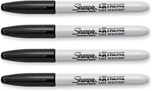 Sharpie Extreme Permanent Markers, Black, 4-Count - Limited Edition