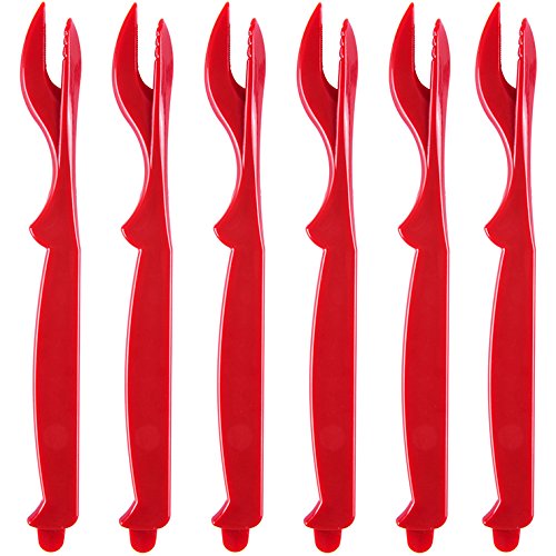 Artcome 12-piece Seafood Tools Set including 6 Lobster Shellers and 6 Forks,Seafood Cracker for Lobster, Crab, Crawfish, Prawns, Shrimp, Shellfish Sheller Knife with Flannel Storage Bag