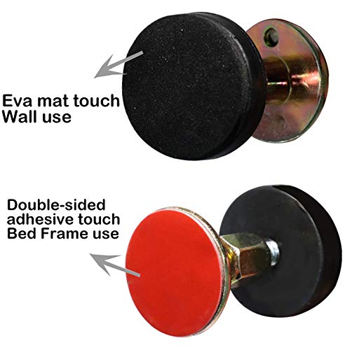 Y-WIN Bed Frame Anti-Shake Tool Adjustable Anti-Shake Fixer Headboard stoppers for Room Wall Beds Cabinets Sofas,Allow Bed to Be Stationary Easy Install 2PCS