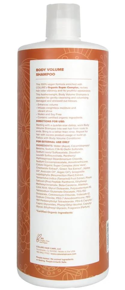 COLURE Body Volume Shampoo (New Packaging) 33.8 fl oz