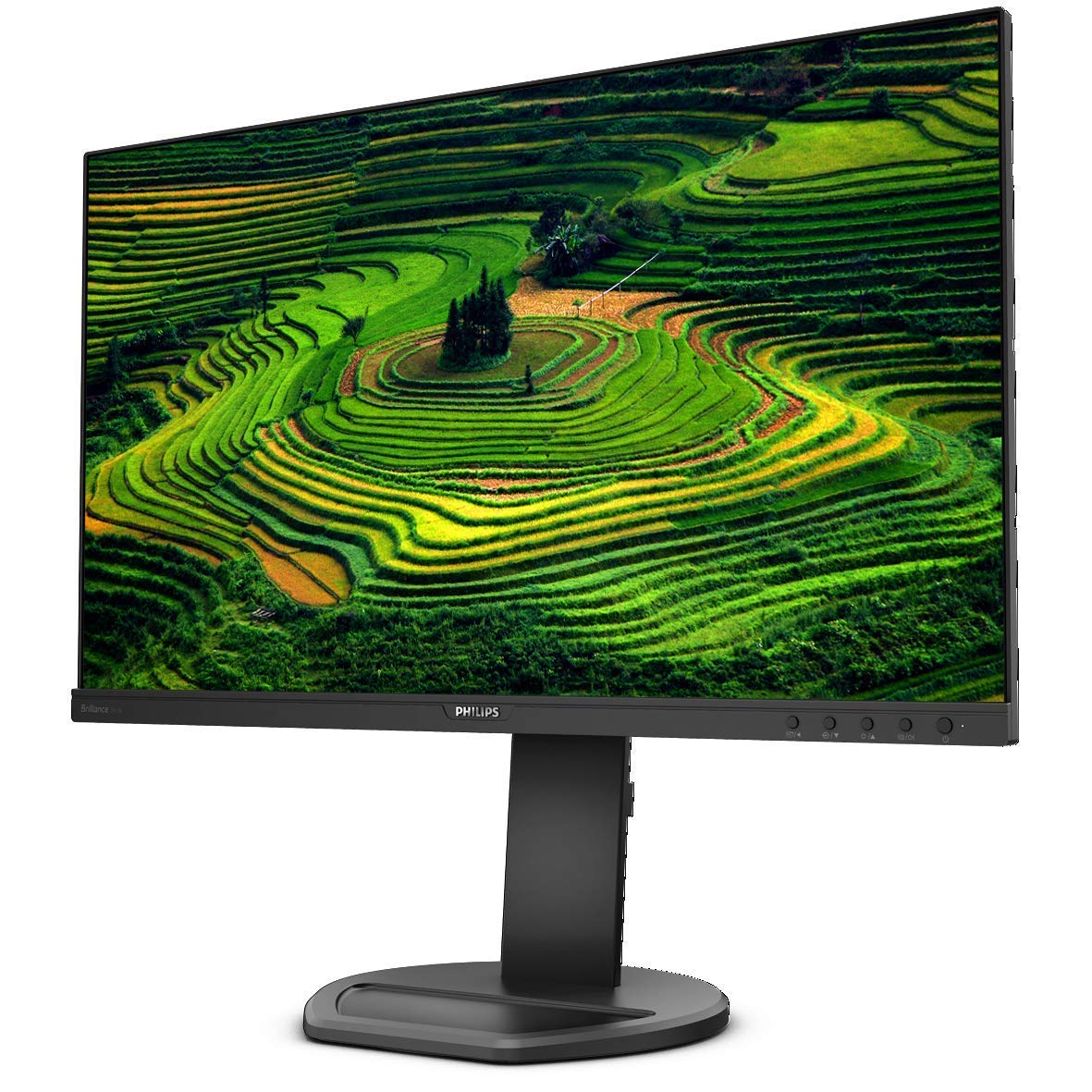 Philips 241B8QJEB 24" Frameless Monitor, Full HD IPS, USB 3.0 hub, Built-in Speakers, VESA, Height Adjustable Stand, TCO Edge, 4Yr Advance Replacement Warranty (Renewed)