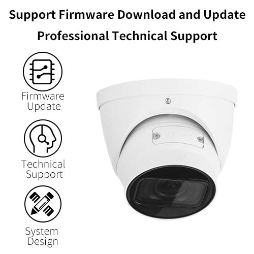 EmpireTech Smart 2MP AI Low Light 2.7mm–13.5mm Motorized Lens Turret Starlight IP IR Camera SMD Plus,POE Power Support,Vehicle and Human Detection,Built-in Mic,IP67 Weatherproof IPC-T3241T-ZA