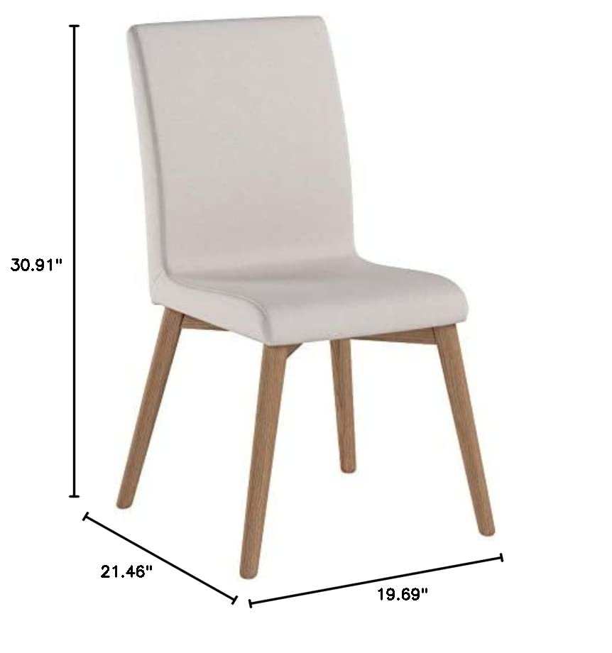 Christopher Knight Home Helen Mid-Century Modern Dining Chairs, 2-Pcs Set, Light Beige