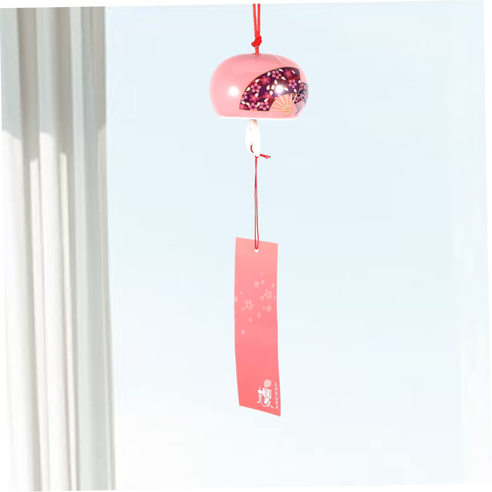 3pcs Japanese Ceramic Wind Chimes Wedding Hanging Decor Wind Bells Window Wind Chimes Garden Pendants Wind Bell Decor Simple Wind Chimes Balcony Pendant Wind Chime for Garden