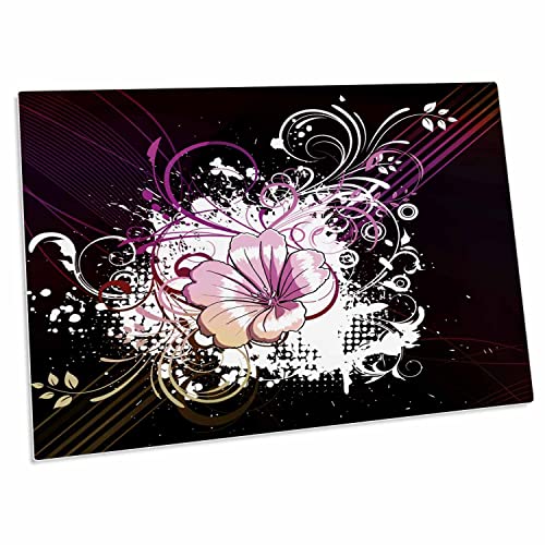 3dRose A Pretty Lilly On an Explosion of Flourishes - Desk Pad Place Mats (dpd-236134-1)