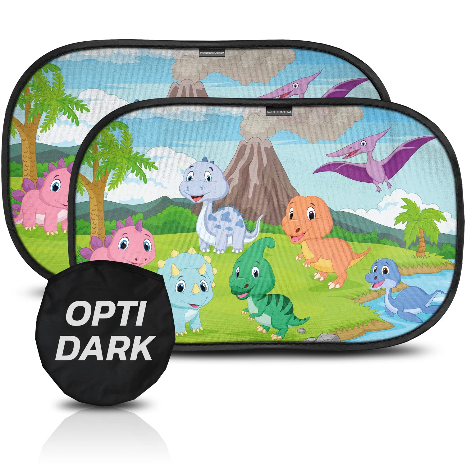 CARAMAZ Car Window Shade for Baby with Certified UV-Protection 2 Pack - 20"x12"