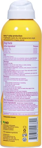 Alba Botanica Kids Sunscreen Spray for Face and Body, Tropical Fruit, Broad Spectrum SPF 50, Water Resistant, 5 fl. oz. Bottle