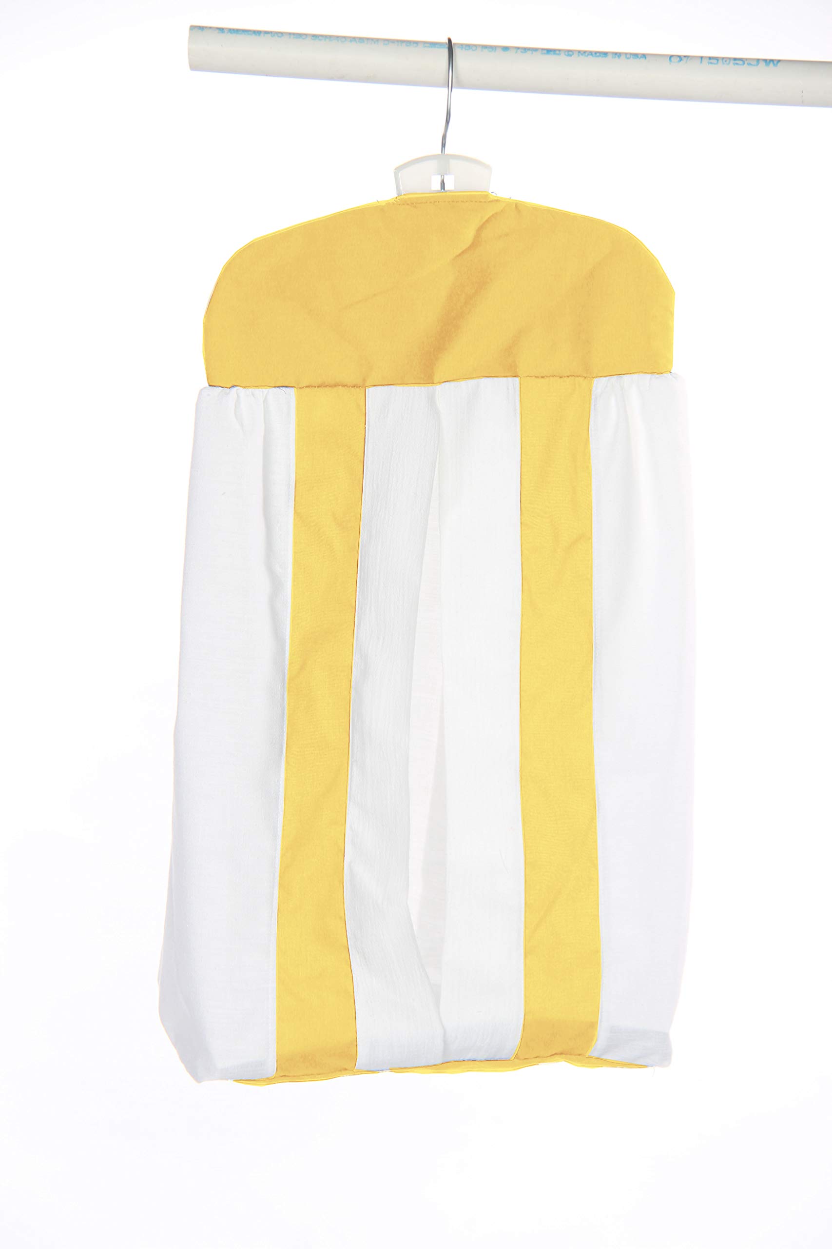 Baby Doll Bedding Modern Hotel Style Crib Diaper Stacker, Yellow