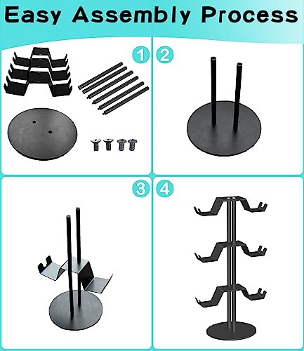 Ahomiwow Controller Holder Display Storage 3 Tier Hook for Desk Organizer Stand Hanger Neat Game Controller Hangers for All Universal PC Accessories Easy Assembly Space Save