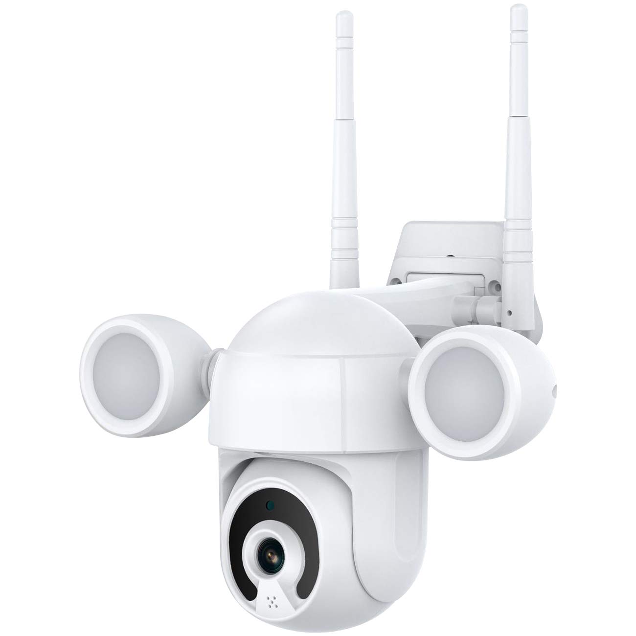 EVERSECU 2K 3Mp Tuya Smart Life Floodlight Outdoor WiFi IP PTZ Security Camera Weatherproof, Motion-Activated Spotlights &Auto-Tracking, Color Night Vision, 2-Way Audio, Work with Alexa & Google Home