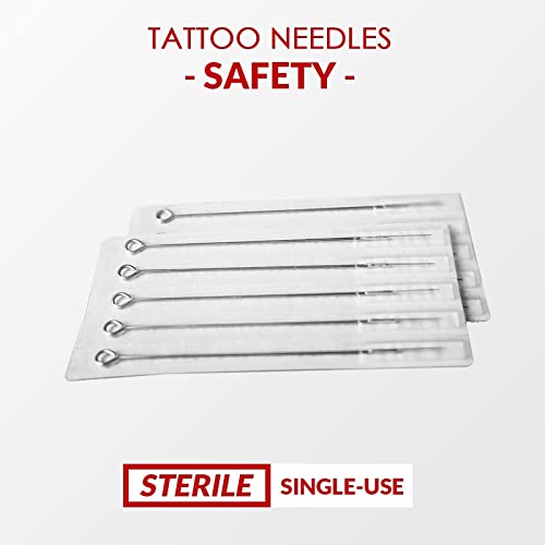 Tattoo Kit, Wormhole Tattoo Manual Tattoo Kit Tattoo Tool Kit Tattoo Pen Kit with Ink Tattoo Needles TK102