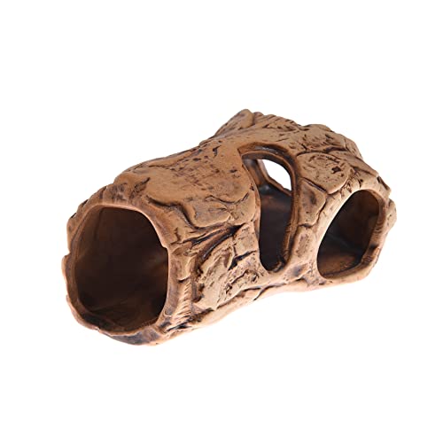ALEGI Aquarium Decoration Hideaway Rock Cave for Betta Shrimp Cichlid Hiding Breeding Spawning (Tree Trunk)