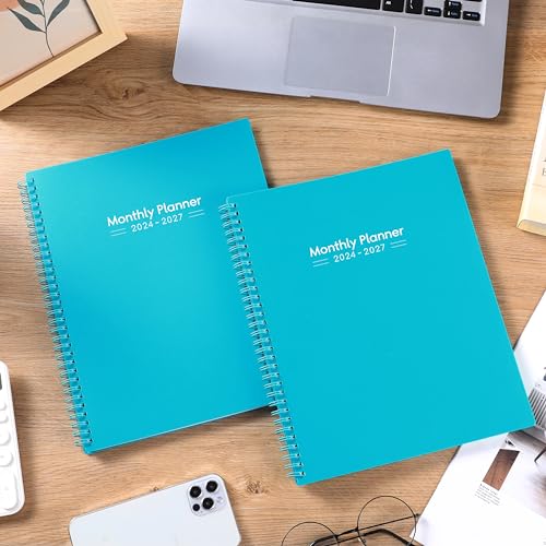 2024-2027 Monthly Planner/Monthly Calendar - 3 Year Monthly Planner 2024-2027, JUL 2024 - JUN 2027, 9" x 11", 36 Monthly Planner + Pocket - Teal