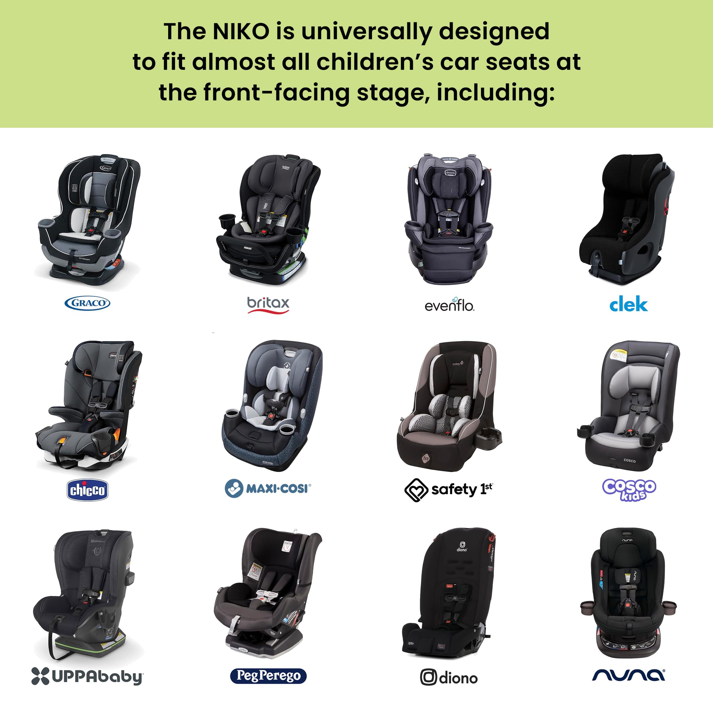 Niko Easy Wash Children's Car Seat Cover & Liner - Blue Chevron Minky - Great for Winter Weather - Universal FIT - Crash Tested - Waterproof SEAT Bottom - Mess Protection - Machine Washable