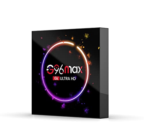Android 10.0 TV Box, 4GB RAM 64GB ROM Smart TV Box, Supports 2.4G/5G Dual Wi-Fi, Support 6K Resolution, USB 2.0, with HDMI Cable and Remote Control