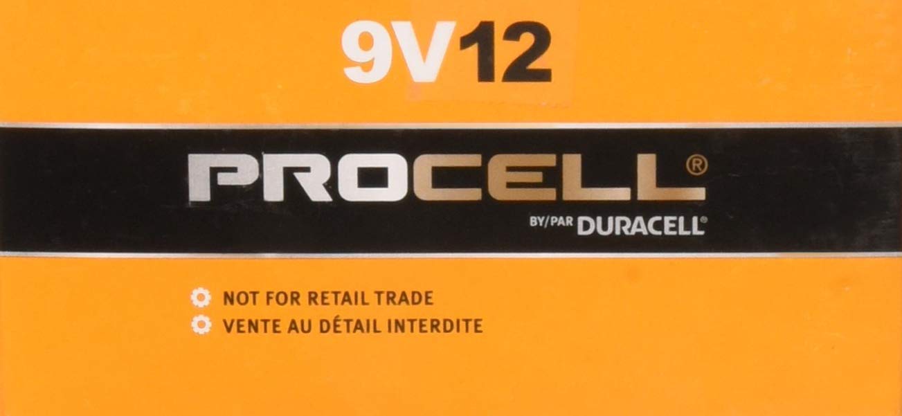 Duracell Procell 9 Volt Batteries, Pack of 12 (Packaging May Vary) - 2 Pack