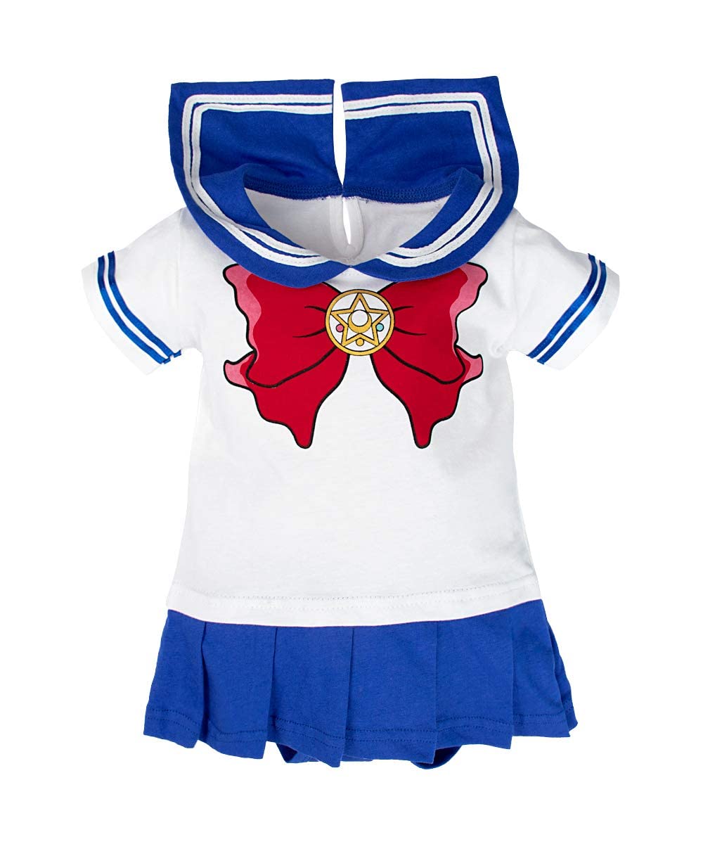 Baby Girls' Sailor Bodysuit Short Sleeve Dress (Blue, 9-12 Months)