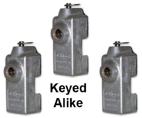 Blaylock DL-80 Cargo Trailer Door Lock - 3-Pack of Keyed Alike Locks