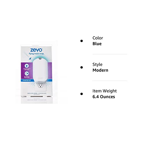 Electric Flying Insect Trap Starter Kit - Zevo | Mosquito Killer| Fruit Fly Trap | UV light attracts insect |