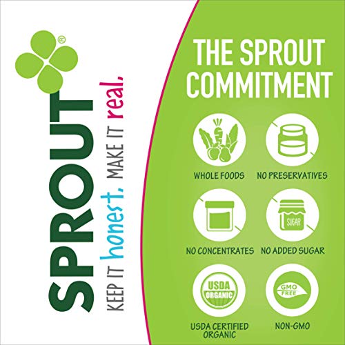 Sprout Organic Stage 2 Baby Food Pouches, Apple Oatmeal Raisin with Cinnamon, 3.5 Ounce (Pack of 6)