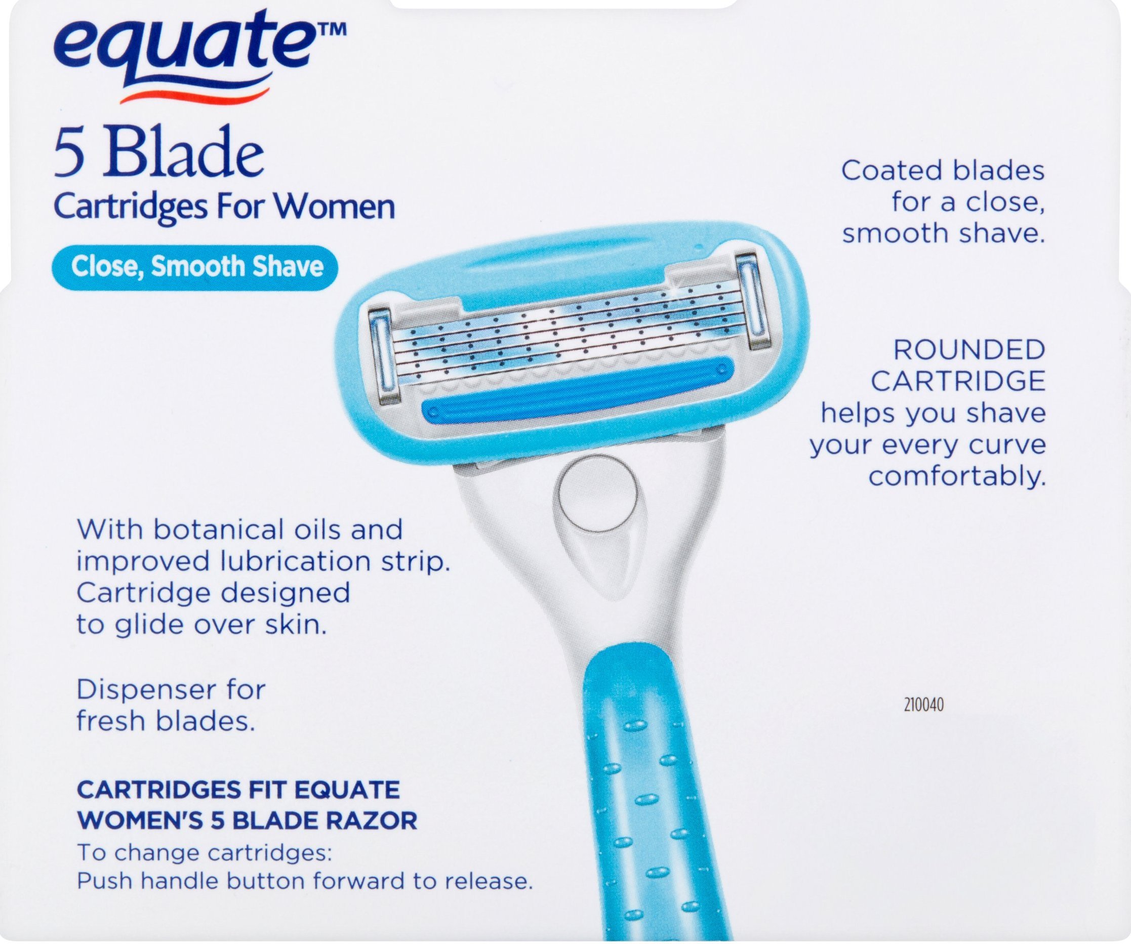 Equate 5-Blade Razor Cartridges - Compare to Venus Embrace (Pack of 4 Cartridges)