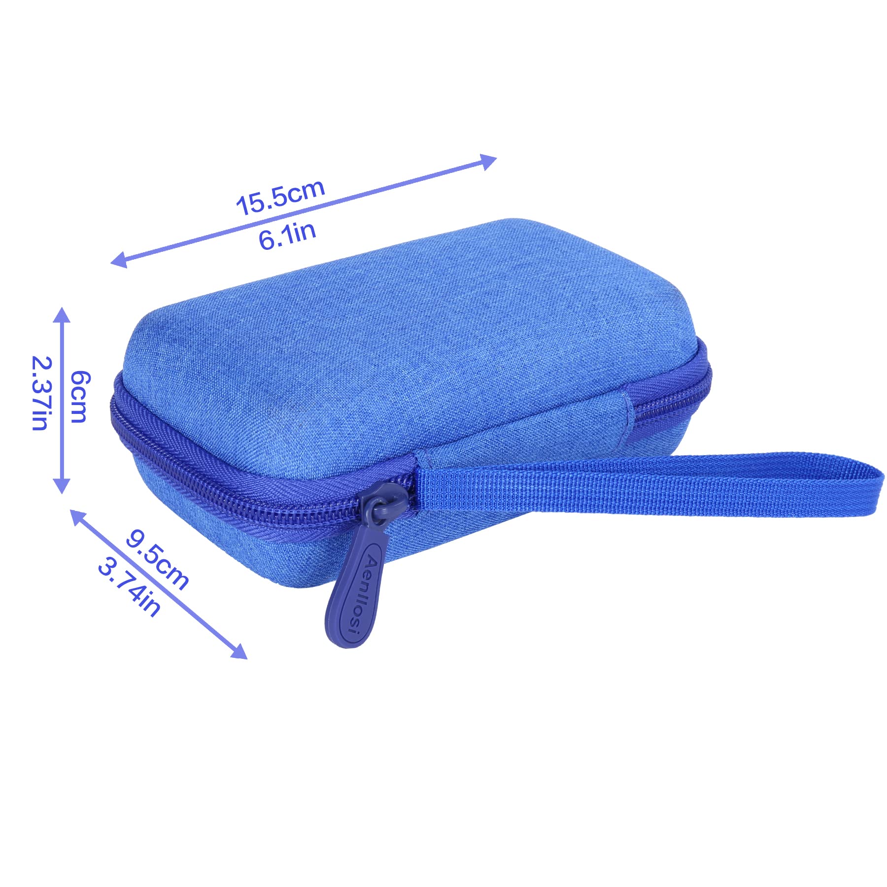 Aenllosi Hard Travel Case Replacment for Trovono/JAFATOY/GAMPLAE/Anyando/HIJJJPS Retro Game Handheld Console,Portable Video Games Systems Case,Mini Handheld Game Console Organizer(Blue,Case Only)