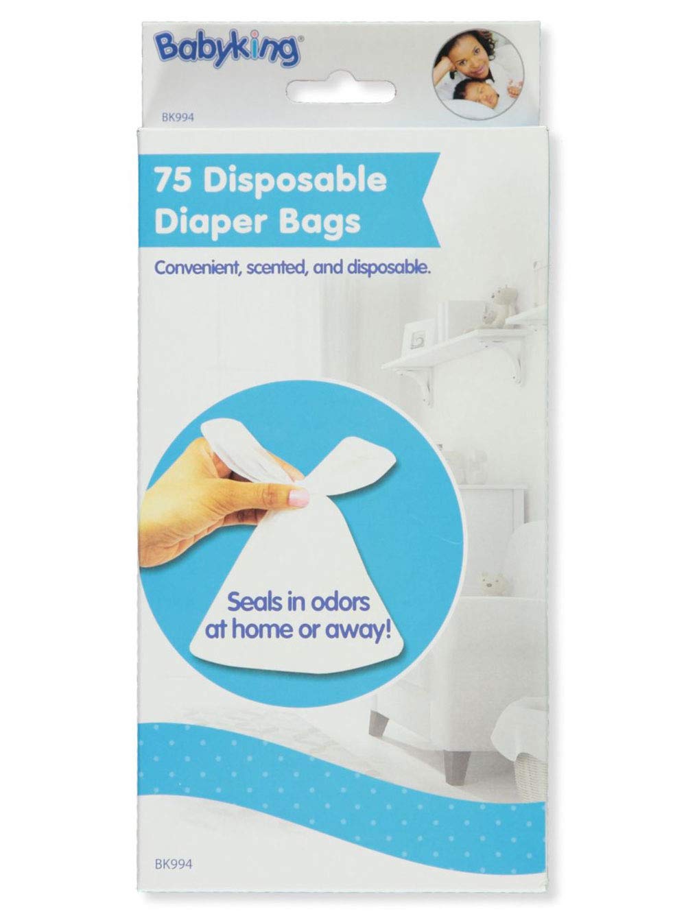 BABY KING Bk Dsp Diaper Bags Size 100ct