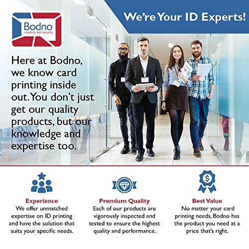 Bodno Evolis Primacy Single Sided ID Card Printer & Complete Supplies Package Bronze Edition ID Software