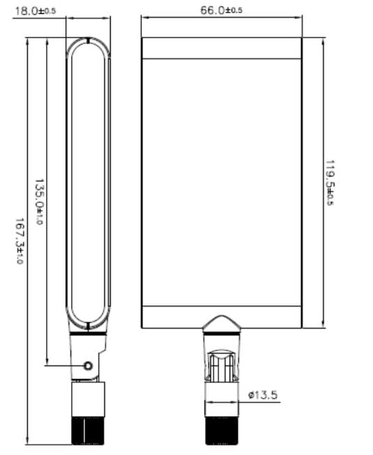 Alfa Network APA-M25 Dual Band 2.4GHz/5GHz 8 / 10dBi high gain Directional Indoor Panel Antenna with RP-SMA Connector (Compare to Asus WL-ANT-157)