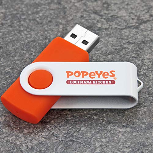 Custom USB Flash Drives Personalized 30+ Color Combos and Logo on 2-Sides - Assembled in USA - Grade A Memory - Deep Blue Body/Silver Swivel - 8GB [Pack of 100]