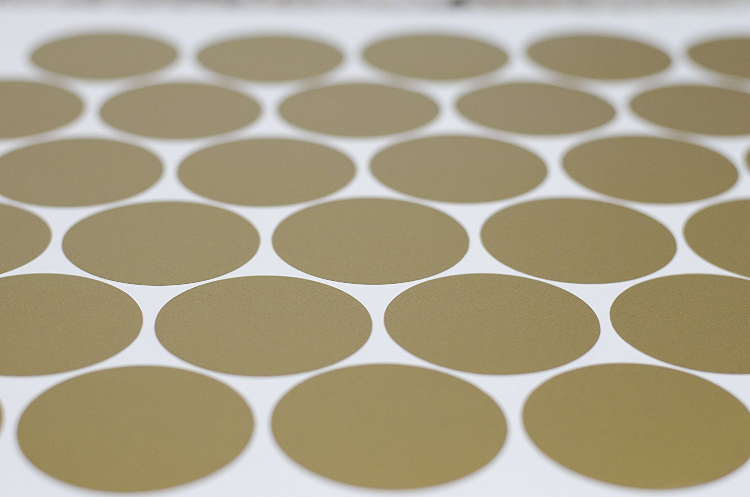 Easy Peel & Stick Gold Wall Decal Dots, 1.2inch (216 Decals) Safe on Paint Walls Removable Metallic Vinyl Polka Dot Decor, Round Circle Art Glitter Stickers, Paper Sheet Room Set