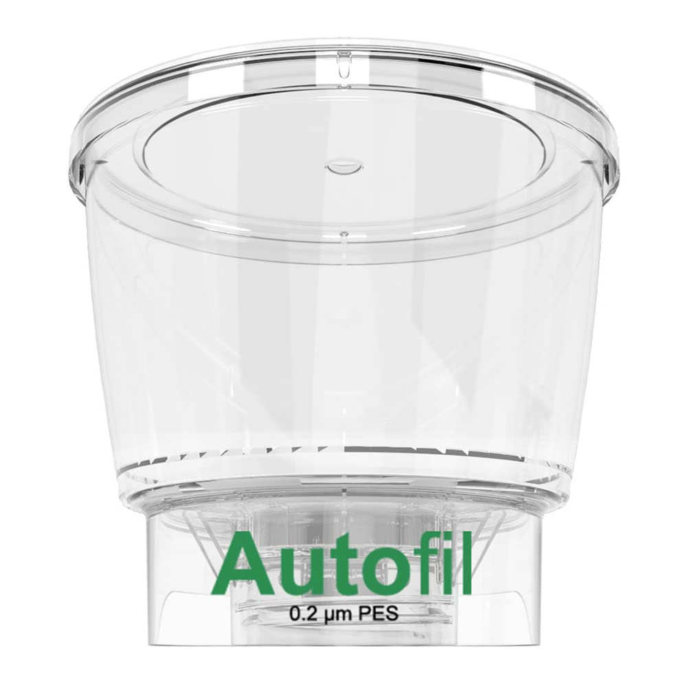 Autofil Sterile Disposable Vacuum Bottle Top Filters with 0.2um Sterilizing PES Membrane, 500mL, 24/CS