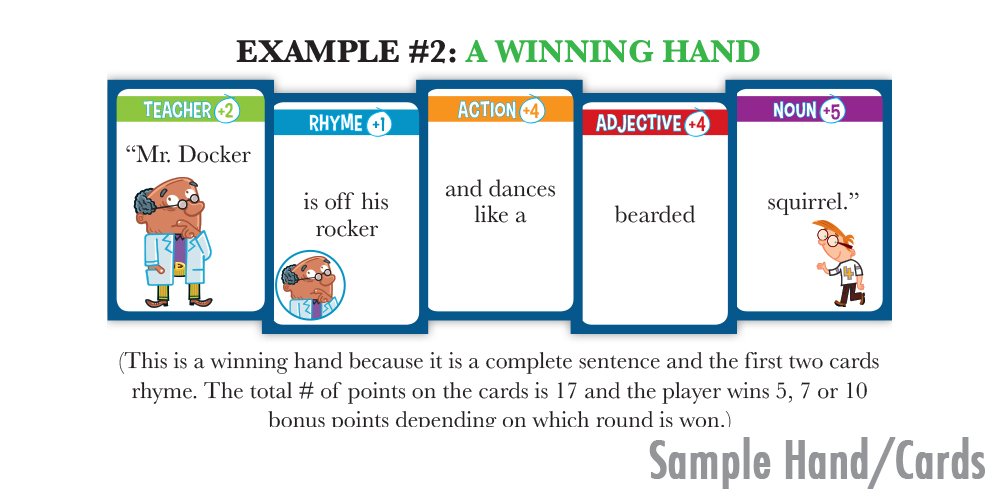 All Things Equal, Inc. Miss Bernard is a Wild Card- The My Weird School Game, Easy to Follow Rules, Educational, 2 to 4 Players, for Ages 6 to 10, Blue, White