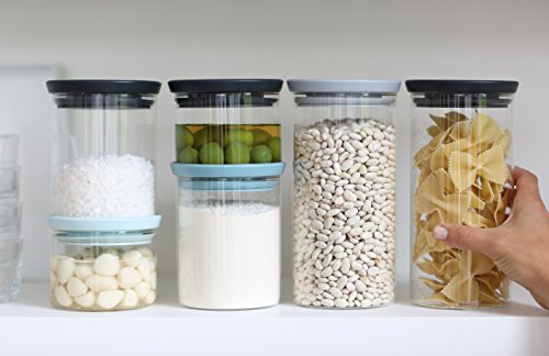 Brabantia Stackable Glass Food Storage Containers, Set of 3