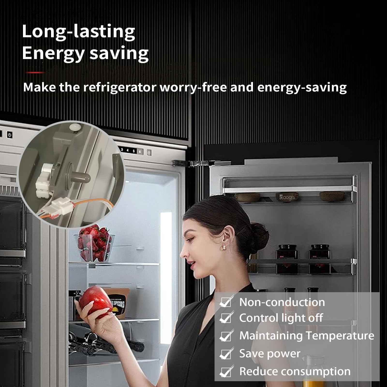 ππππ ππ₯ππ§ππππ DA34-00066C Refrigerator Door Switch Compatible with Samsung Refrigerator Door Light Switch Replaces AP5306252 2705488 PS4138763