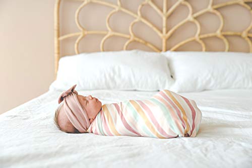 Copper Pearl Large Premium Knit Baby Swaddle Receiving Blanket Belle