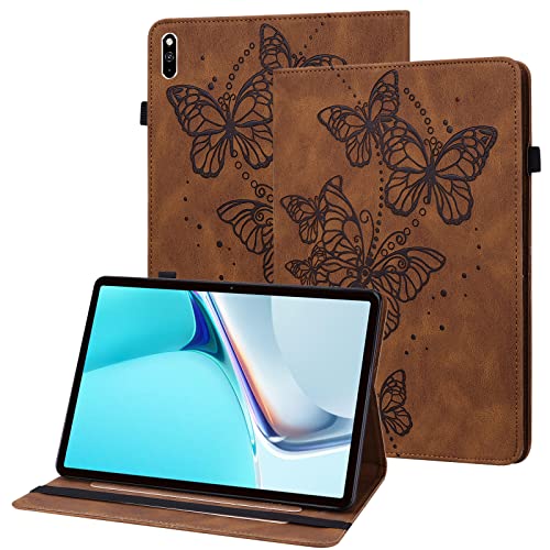 ALILANG Case for iPad Mini 6 2021 (6th Generation) 8.3 inch Case with Card Solts, PU Leather Adjustable Stand Smart Cover for iPad Mini 6 Tablet Case-Brown