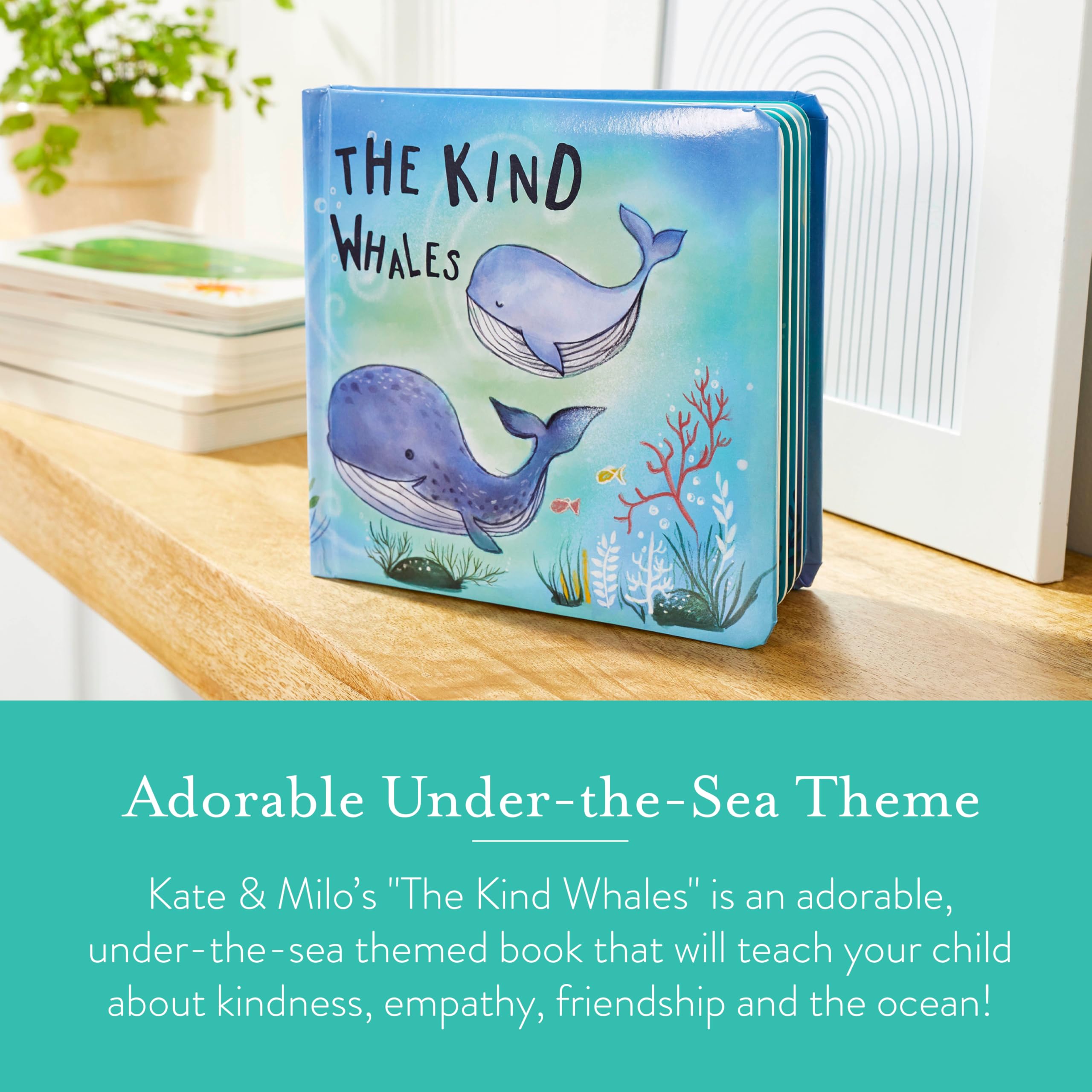 Kate & Milo The Kind Whales Board Book, Baby’s First Book About Kindness, Developmental and Learning Board Book for Babies and Toddlers Books, Gift for New and Expecting Parents, Ocean Animals