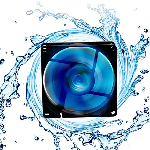 Aquarium Chiller, Fish Tank Cooling Fan System for Salt Fresh Water, 2 Variable Speed, Wide Angle Adjustable (4-Fan)