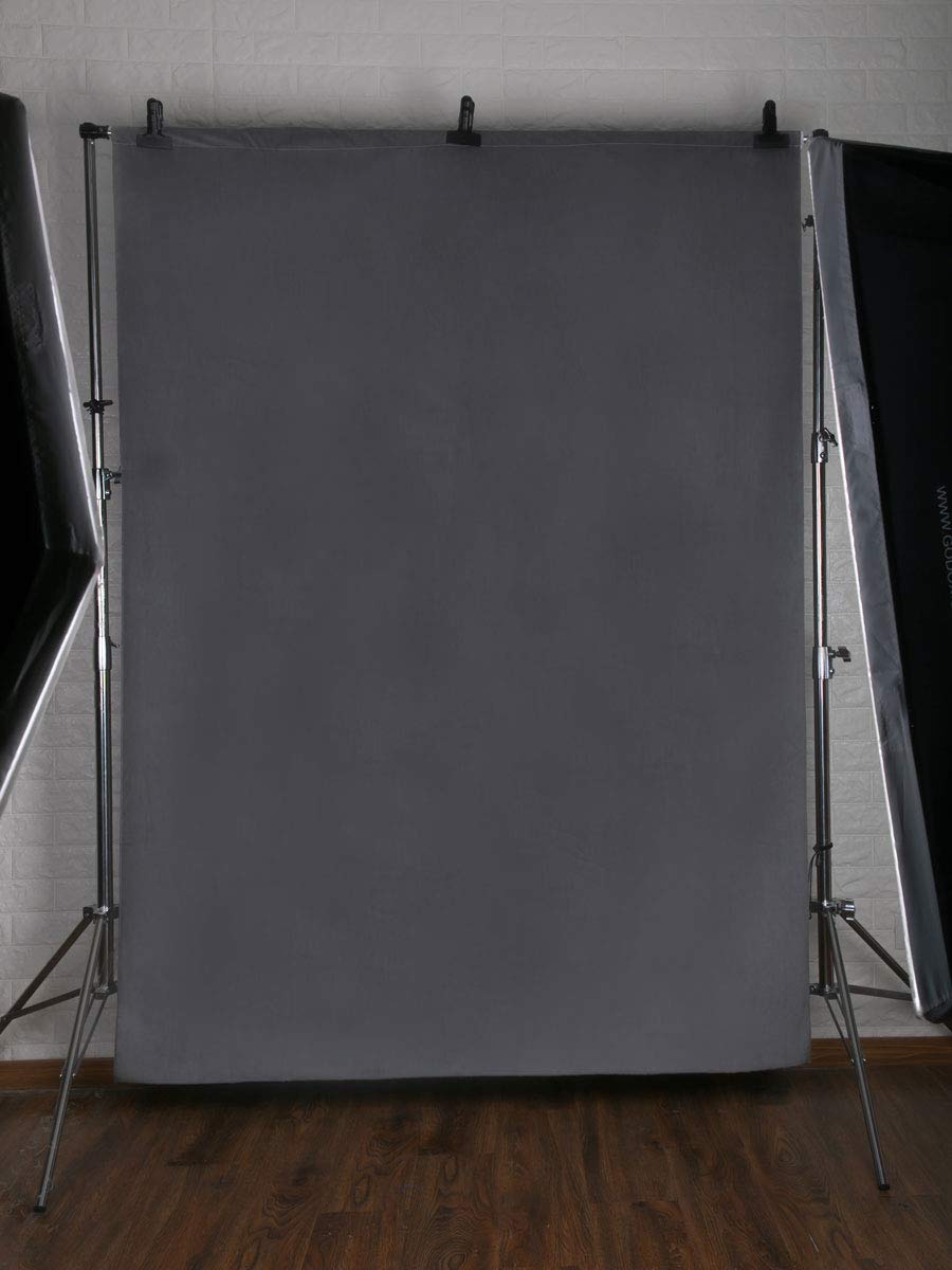 Kate 10ft×12ft Solid Gray Backdrop Portrait Background for Photography Studio